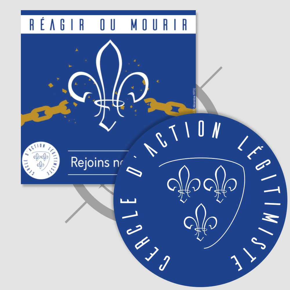 Lot d'autocollants du Cercle d'Action Légitimiste - Action Locale
